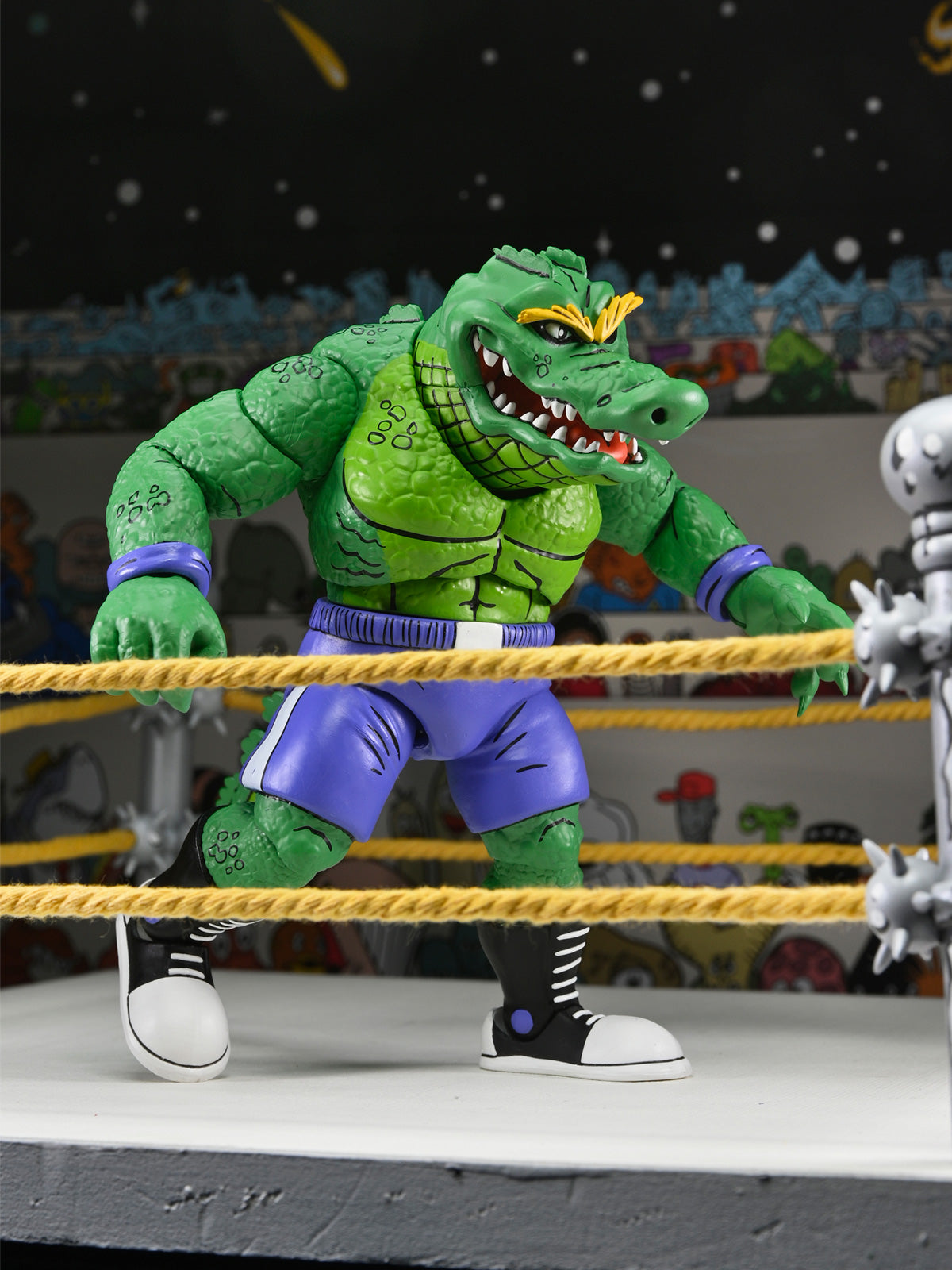 TMNT STUMP WRESTLING LEATHERHEAD (ARCHIE COMICS) 7" SCALE ACTION FIGUR ...